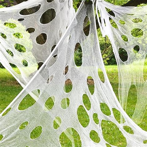 Tophoniex Halloween Decorations Giant Spider Webs Outdoor Spider Web