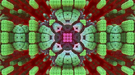 Red Green Shapes Volume Abstraction Background Hd Abstract Wallpapers