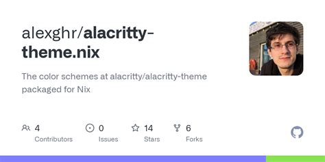 Alacritty Color Schemes Packaged For Nix Links Nixos Discourse