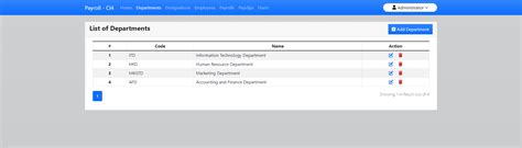 Employees Payroll Management System In Php Using Codeigniter 4 Free