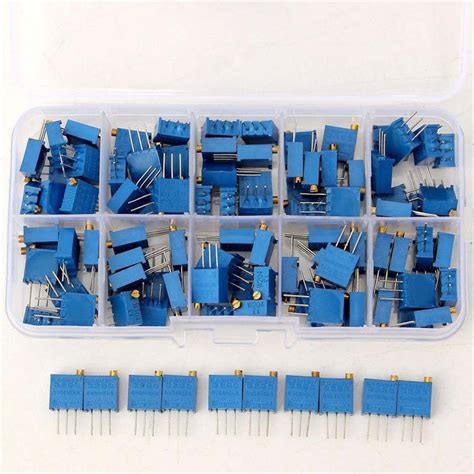 3296w Multi Turn Trimmer Potentiometer 3296 Variable Resistor Kits