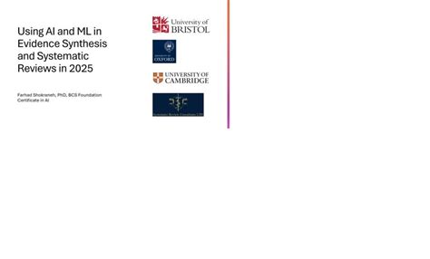 Systematic Review Consultants Ltd On Linkedin Ai Ml