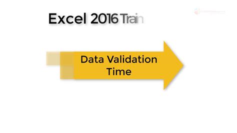 16 7 excel 2016 data validation time youtube