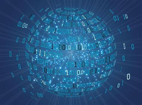 Abstract Technology Binary Code Background