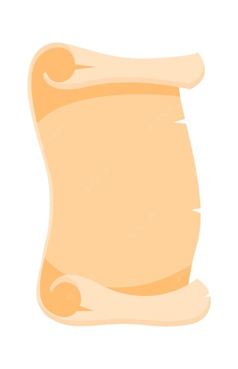 고대 파피루스 스크롤 벡터 일러스트 레이 션 프리미엄 벡터