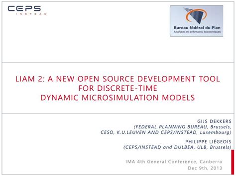 Ppt Liam 2 A New Open Source Development Tool For Discrete Time