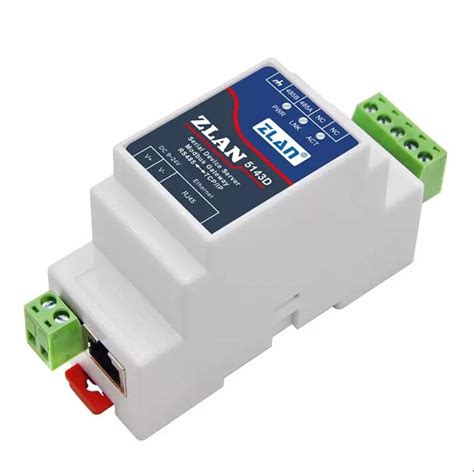 Zlan5143d Din Rail Mounting Rs485 Serial Port To Tcp Ip Ethernet Converter Modbus Rtu To Modbus