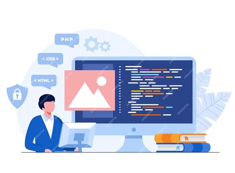 Premium Vector Web Development Programming Languages Css Html It Ui