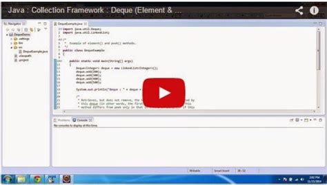 Java Collection Framework Deque Methods