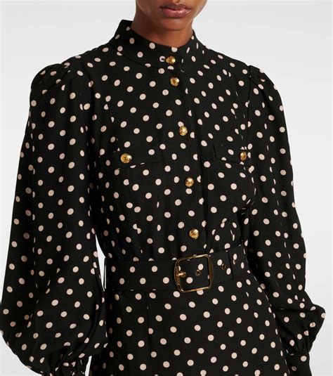Zimmermann Utility Polka Dot Midi Dress Zimmermann
