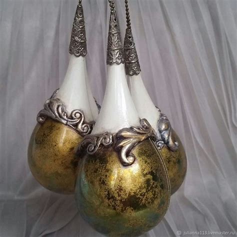 Купить Елочное украшение Капля Барокко в интернет магазине на Ярмарке Мастеров Basteln