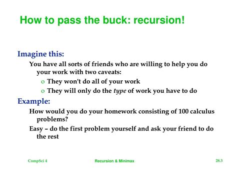 ppt playing against the computer recursion and the minimax algorithm