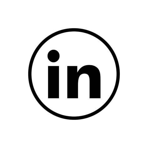 logotipo de símbolo de icono de redes sociales de linkedin 17395542