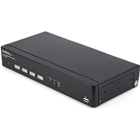 Startech Com 4 Port Usb Vga Kvm Switch With Ddm Fast Switching Technology And Cablescontrol 4
