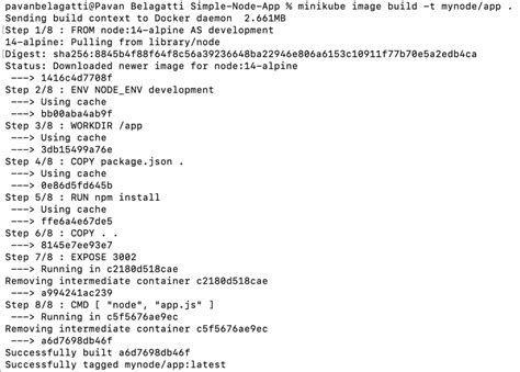 Deploy Your Simple Nodejs Application Using Local Docker Images In Minikube Harness