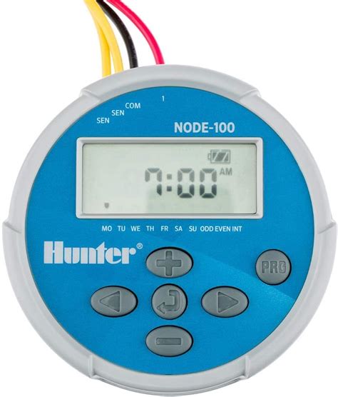 hunter node 100 battery operated irrigation controller blue s buy