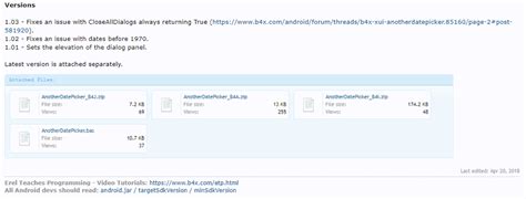 [b4x] [xui] anotherdatepicker which code is the final one b4x