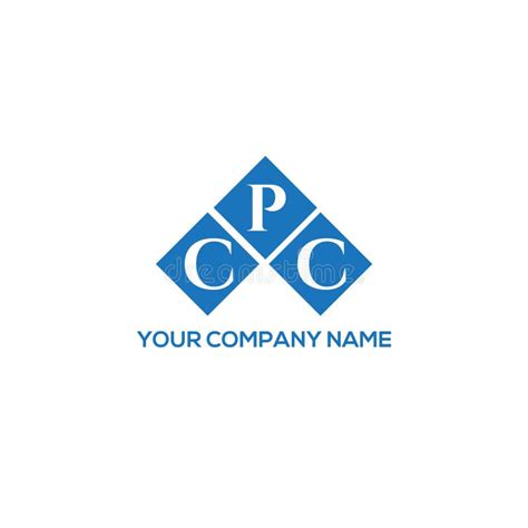 Cpc Letter Logo Design On White Background Cpc Creative Initials Letter Logo Concept Stock