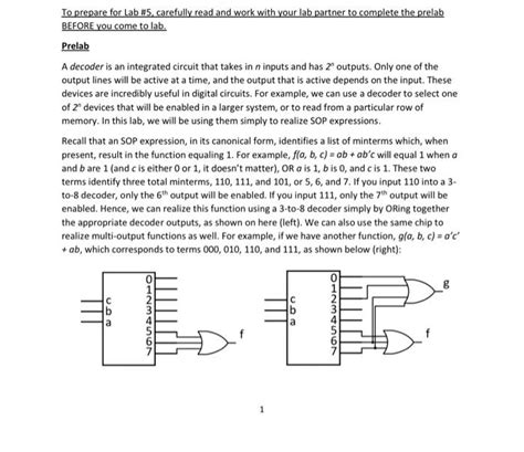 Solved To Prepare For Lab S Carefully Read And Work With Chegg