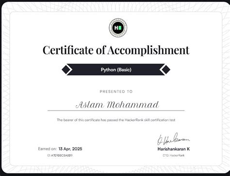 Python Hackerrank Certification Programming Continuouslearnin