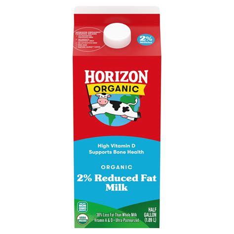 Horizon Organic High Vitamin D 2 Percent Milk High Vitamin D Reduced