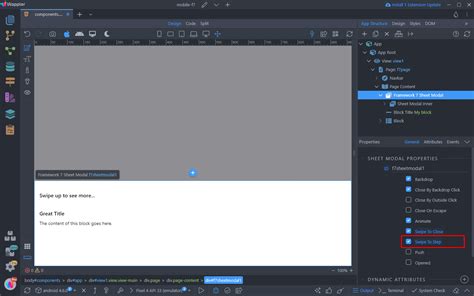 Using Framework7 Components Mobile Apps Wappler Community