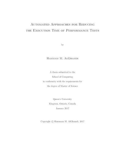Pdf Automated Approaches For Reducing The Execution Time Of · An Automated Approach For