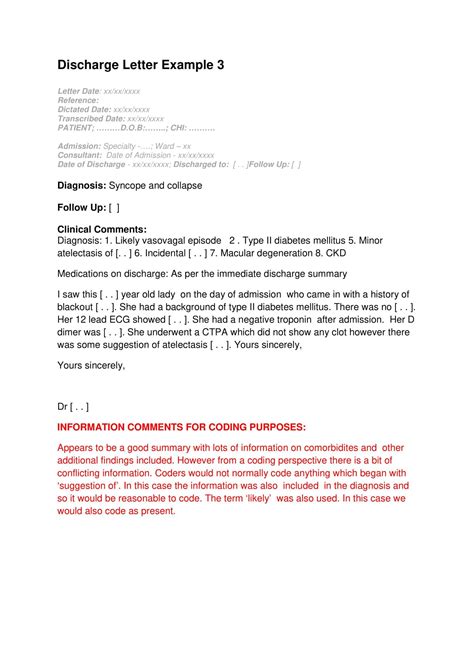 Free Printable Discharge Summary Templates [word Pdf] Mental Health