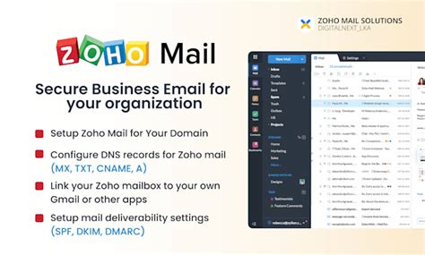 Setup Zoho Mail For Your Domain By Digitalnextlka Fiverr