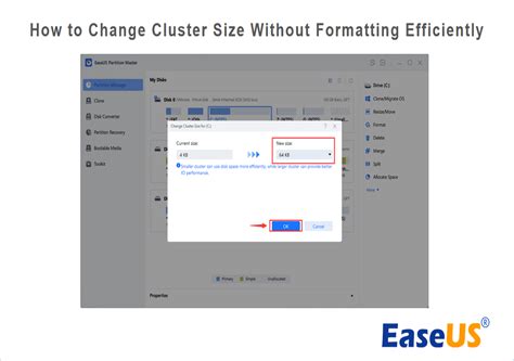 How To Change Cluster Size Without Formatting Efficiently