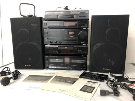 Technics Stack System With Speakers Remotes Hi Fi Separates Pat Tested