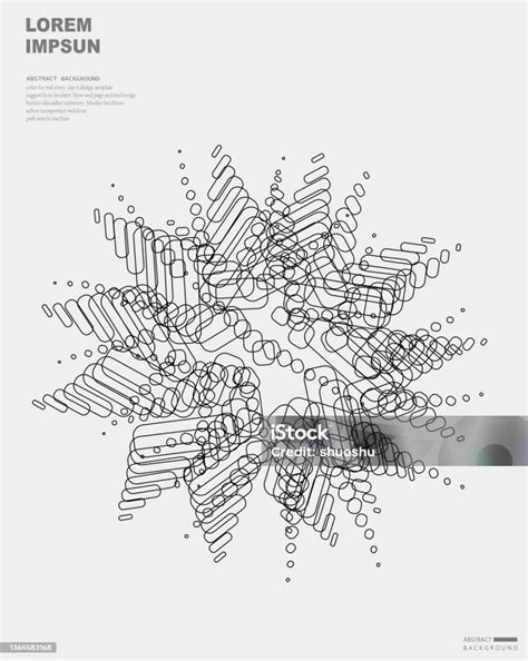 抽象的な黒と白のサークルラインパターンの背景 イラストレーションのベクターアート素材や画像を多数ご用意 イラストレーション