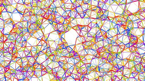 Abstract Polygonal Fractal Structure 3d Render Stock Illustration