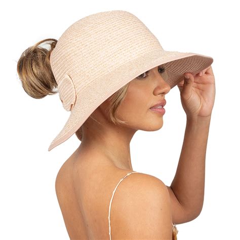 Packable Ponytail Sun Hatn Ponyflo Ponytail Hats