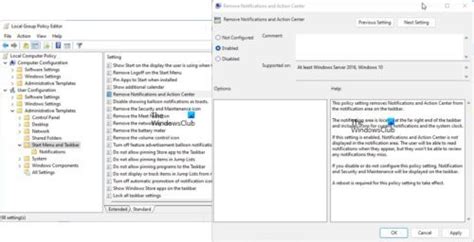 How To Enable Or Disable Notification Center In Windows