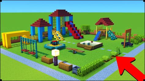 How To Make A Public Park City Tutorial Playground Minecraft Builders