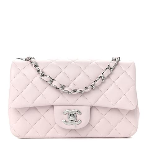 오렌지백샵 정품 2021 새상품 샤넬 클래식 미니 뉴미니 램스킨 라일락 핑크 은장 내장칩 재고한개 바로배송 관부가세포함 위시버킷