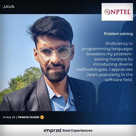 Pramod Dhaker On Linkedin Nptel