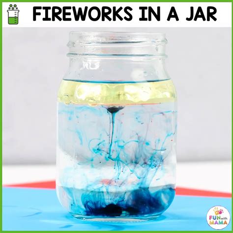 Fireworks In A Jar Science Experiment Fun With Mama