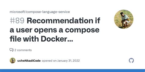 Recommendation If A User Opens A Compose File With Docker Extension Not Installed · Issue 89