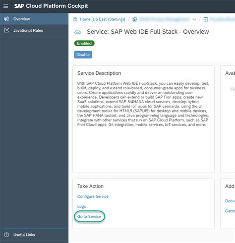 Configure The Sap Web Ide Development Environment For Sap Hana Service Configure The Sap Web Ide Development Environment For Sap Hana Service