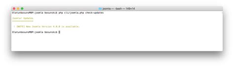 J4xcli Update Joomla Documentation