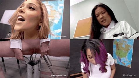 4 Scene Classroom Pee Bundle Kali Lulu Violet And Nina 4k Mp4 Amateur Boxxx Clips4sale