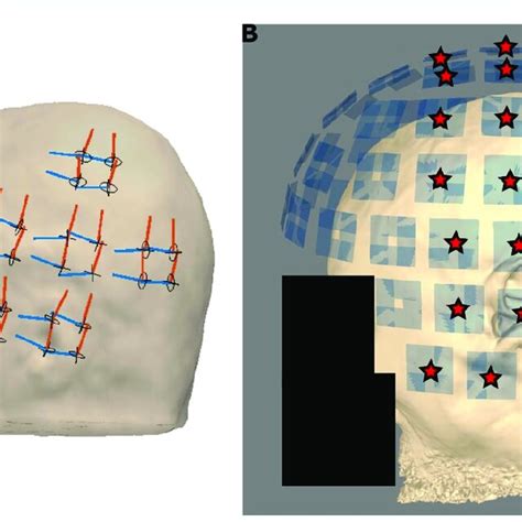 illustrations of opm and squid sensor arrays used to measure aefs a