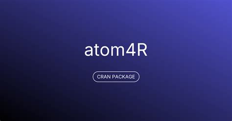 Atom4r Tools To Handle And Publish Metadata As Atom Xml Format Cran E