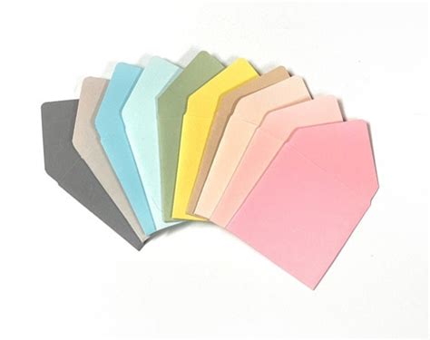 Assorted Pastel Envelopes Set Of Bulk Envelopes Colorful Packaging Options Soft Color