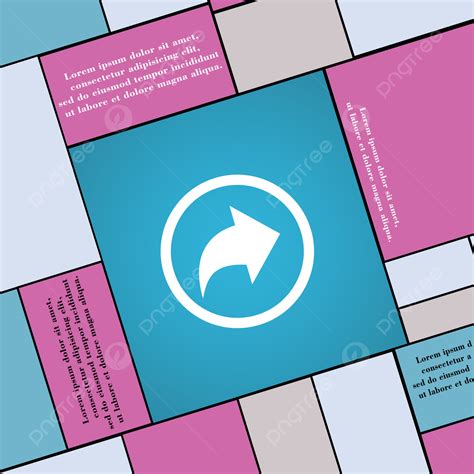 Modern Flatstyle Next Icon Sign With Arrow Pointing Right For Design