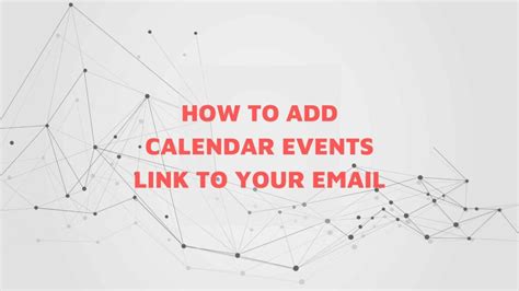 How To Add Calendar Events Link To Your Email DaMarTech