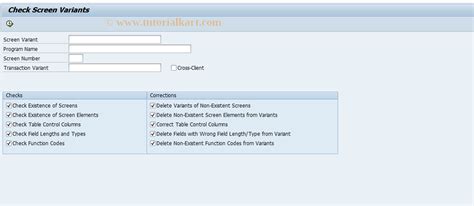 SHD CHECK SAP Tcode Test Screen Variants And GuiXT Transaction Code