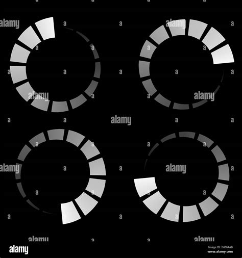 Progress Steps Phases Indicator Preloader Buffer Shape Circle Circular Loading Icon